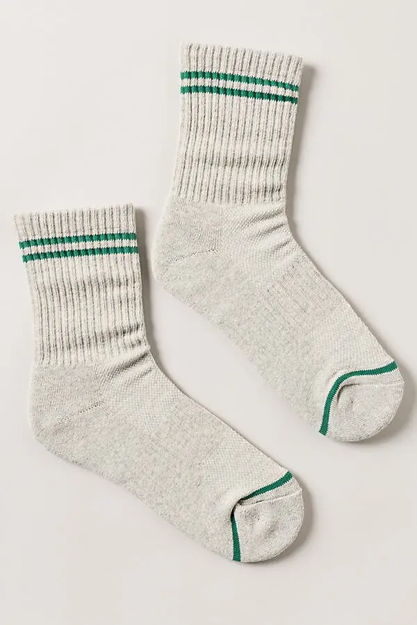 LE BON SHOPPE Crew Socks - Light Grey