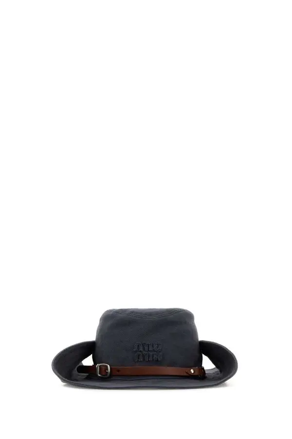Miu Miu Denim Drill Hat - Blue