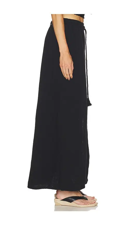 BOBI Maxi Skirt With Detachable Belted Waist Tie