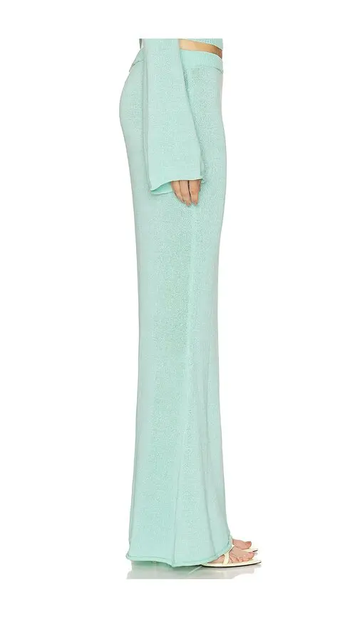 SEROYA Kora Crochet Knit Maxi Skirt - Teal