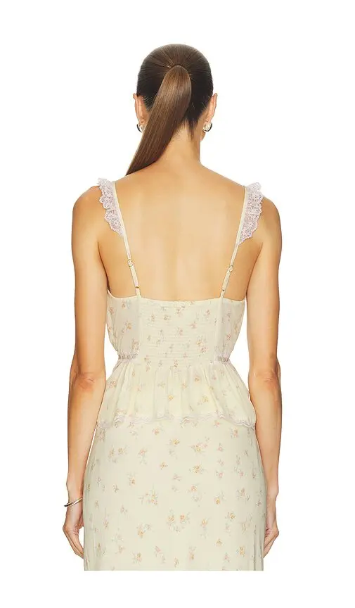 LoveShackFancy Nicoleta Top - Yellow