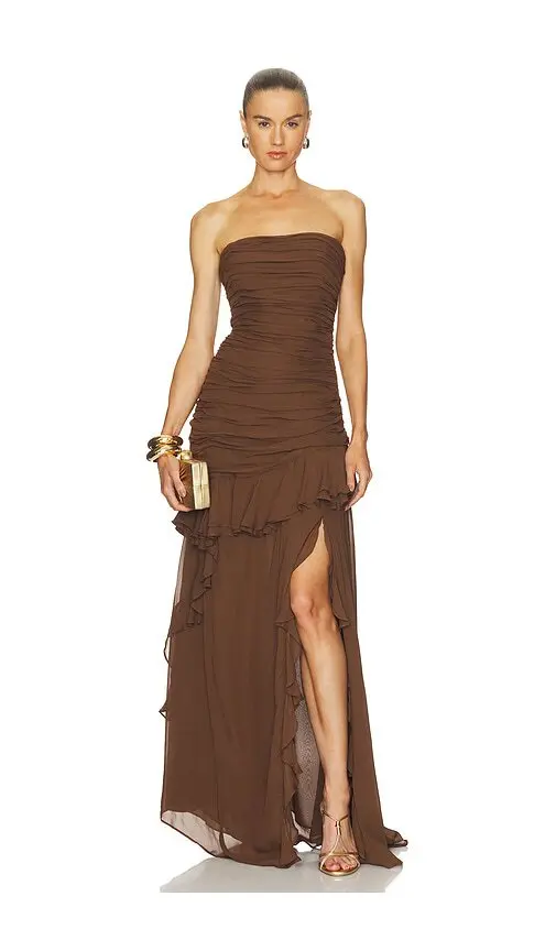 NICHOLAS Viola Strapless Gown