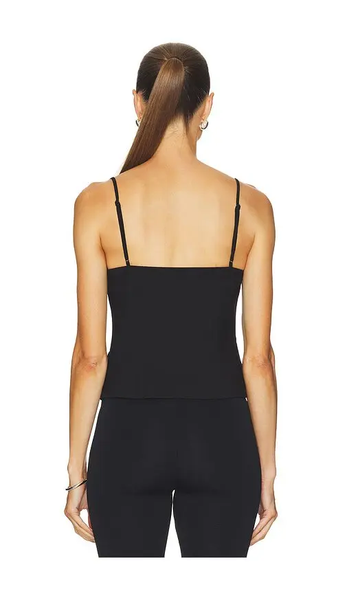 Rag & Bone Irina Ponte Squareneck Button Tank