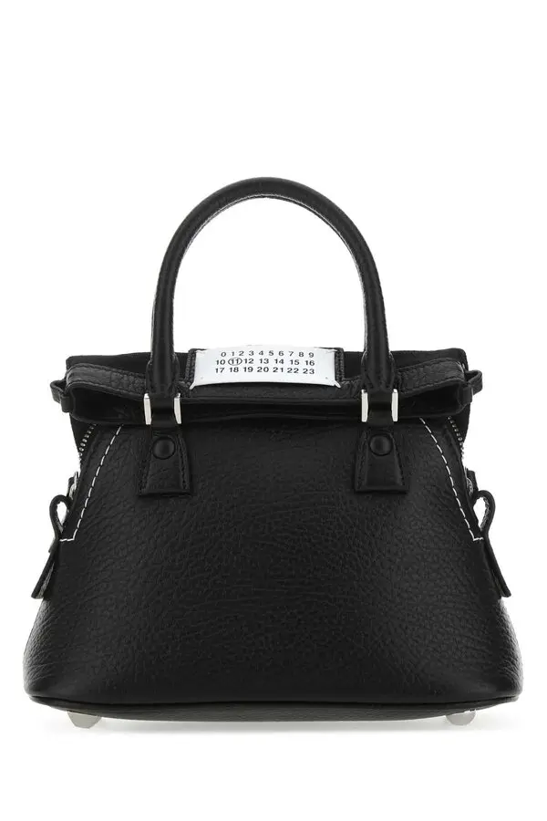 MAISON MARGIELA Leather Micro 5ac Handbag - Black