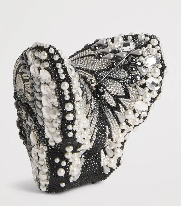 Judith Leiber Embellished Butterfly Clutch Bag - Blue