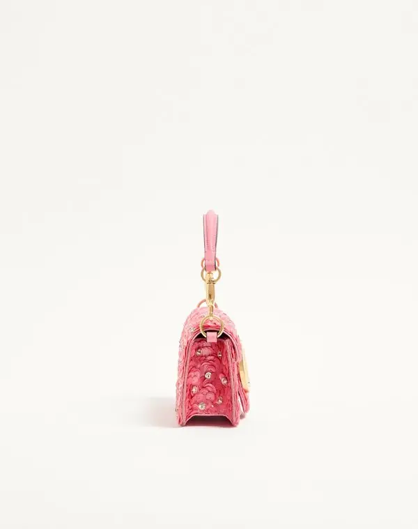 Valentino Garavani Locò Small Sequined Shoulder Bag
