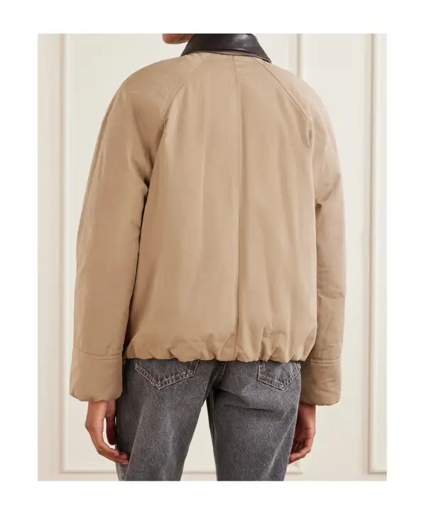 Brunello Cucinelli Leather Collar Jacket