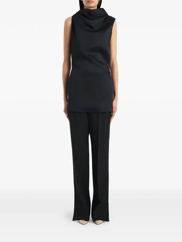Khaite Crepe Mini Dress - Black