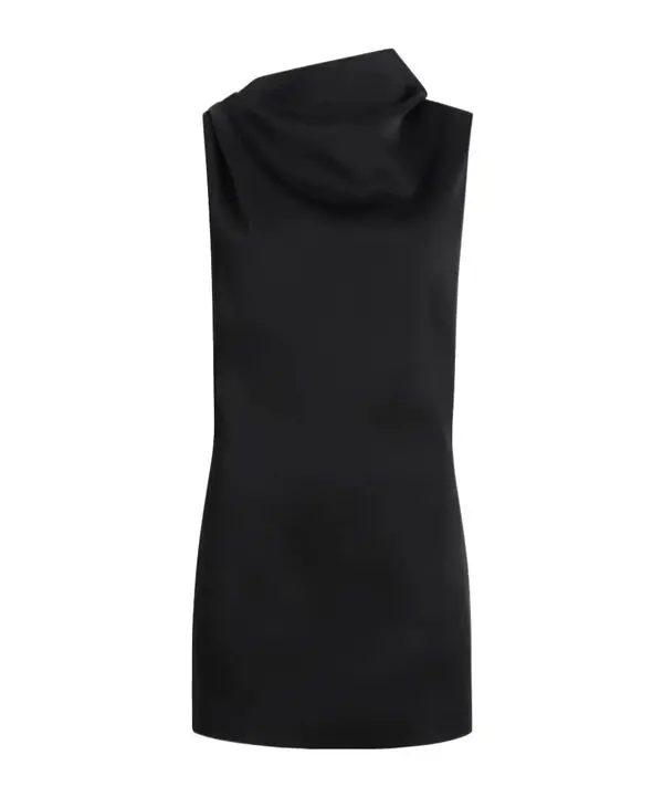 Khaite Crepe Mini Dress - Black