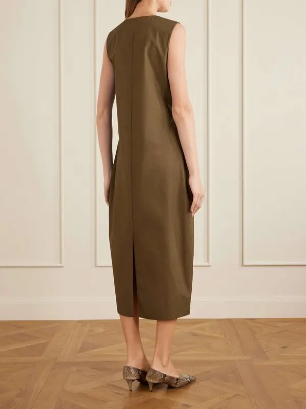 Khaite Organic Cotton Midi Dress