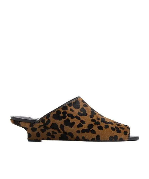 TOTEME Round Toe Wedge Heel Mules