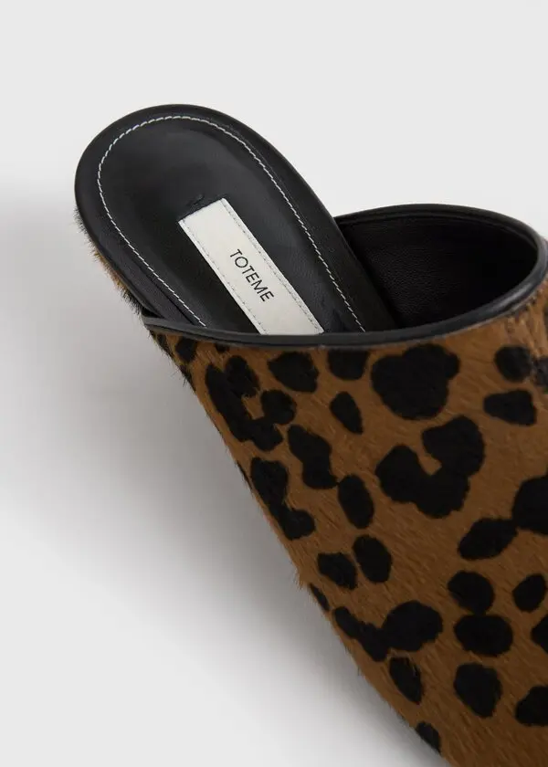TOTEME Round Toe Wedge Heel Mules