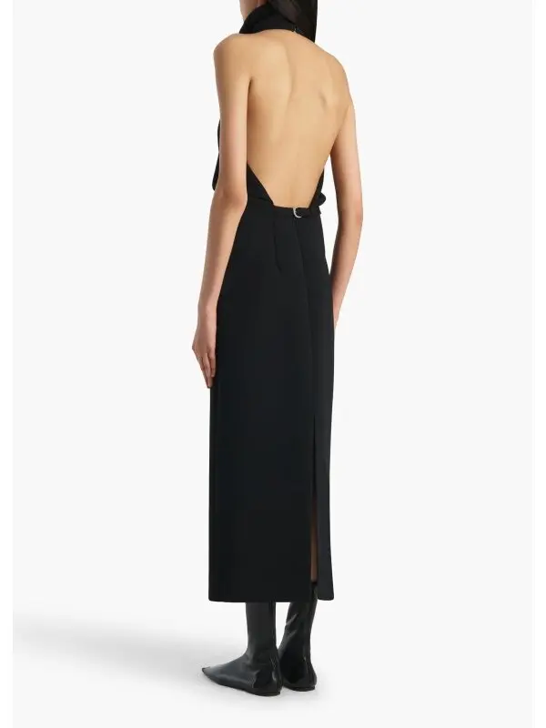 Khaite Roxanne Halterneck Pencil Dress - Black