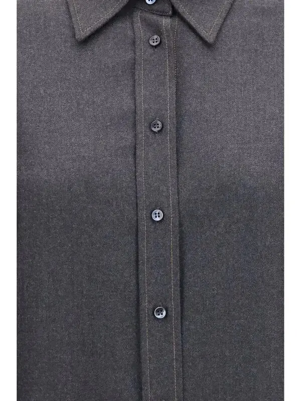 Brunello Cucinelli Long Sleeve Button-up Shirt - Black