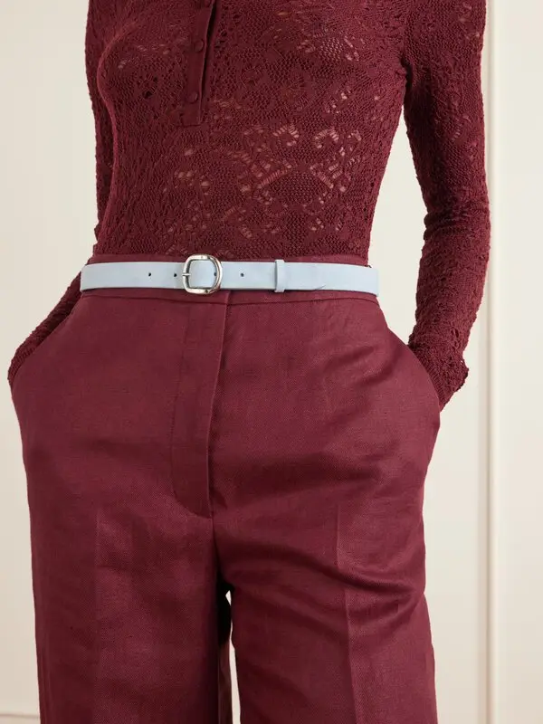 Gabriela Hearst Suede Buckle Belt