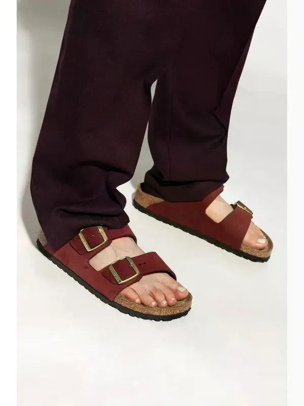 BIRKENSTOCK Zinfandel Leather Sandals - Red