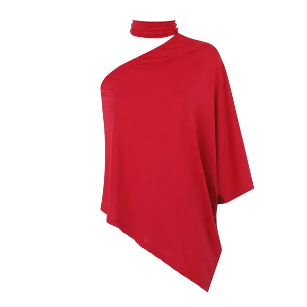N'ONAT Nonat Asymmetrical One-shoulder Evening Top