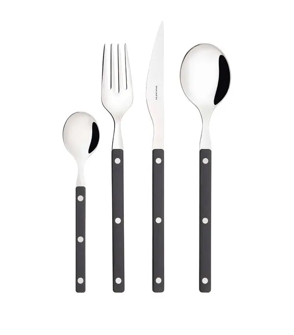 BUGATTI Stainless Steel Allegra 24-piece Cutlery Set - Black