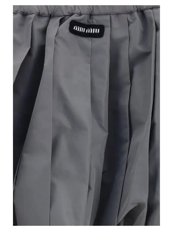 Miu Miu Balloon Mini Skirt - Gray