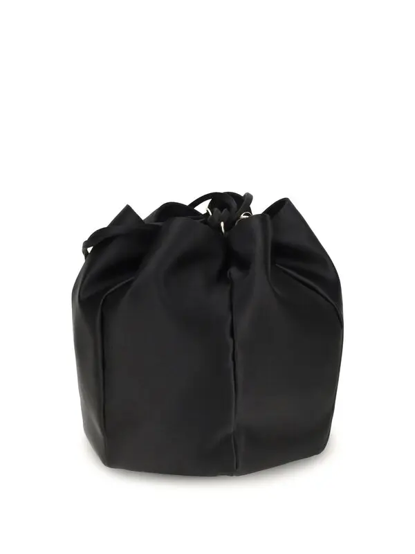 Prada Satin Drawstring Pouch With Gold-tone Hardware