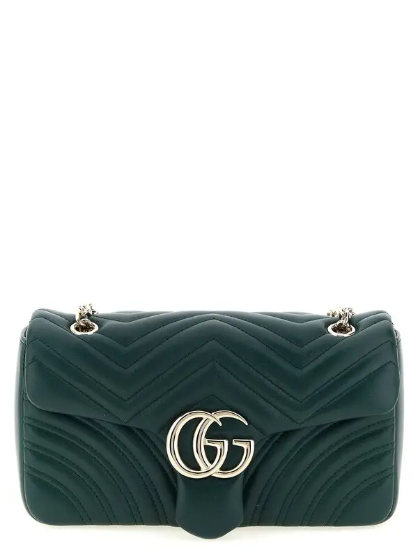 Gucci Gg Marmont Medium Shoulder Bag - Green
