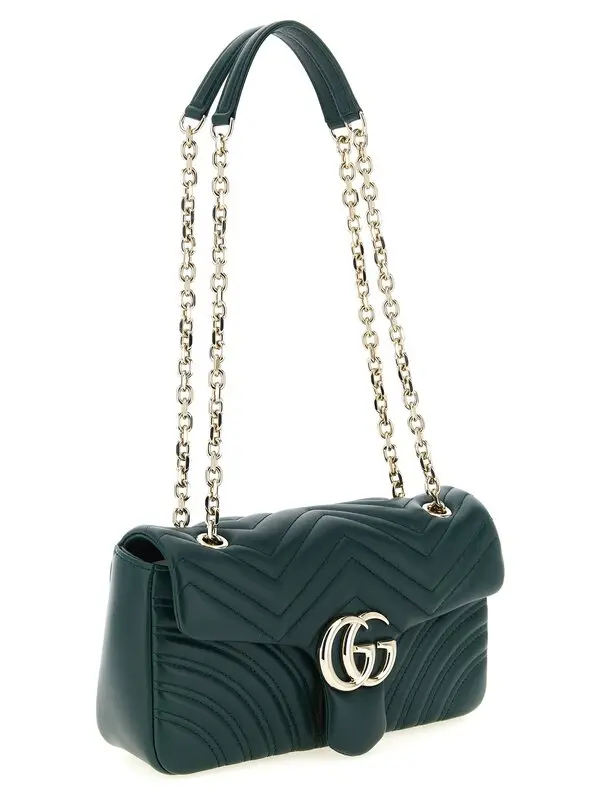 Gucci Gg Marmont Medium Shoulder Bag - Green