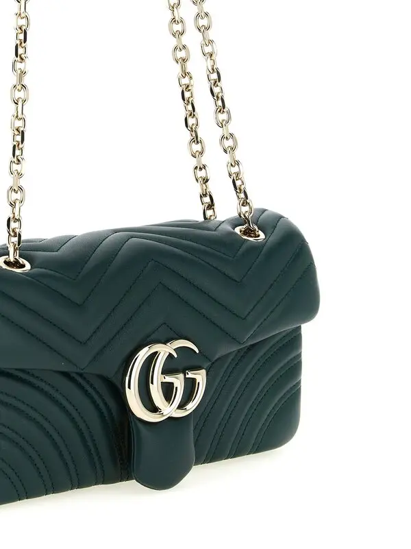 Gucci Gg Marmont Medium Shoulder Bag - Green