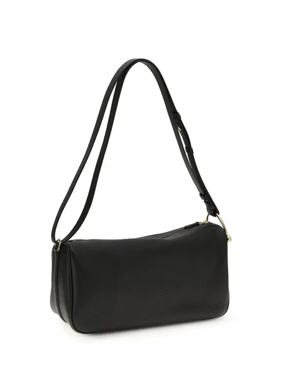 Gucci Half Horsebit Shoulder Bag - Black