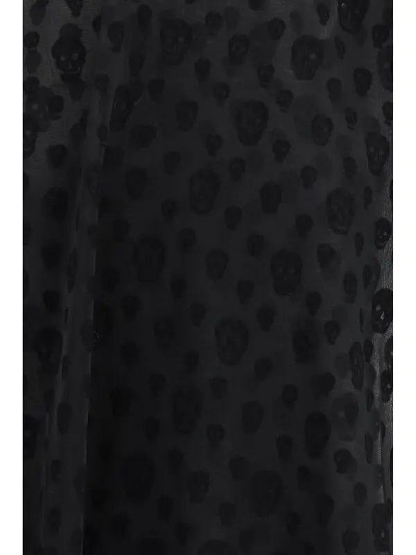 Alexander McQueen Skull Print Sheer T-shirt