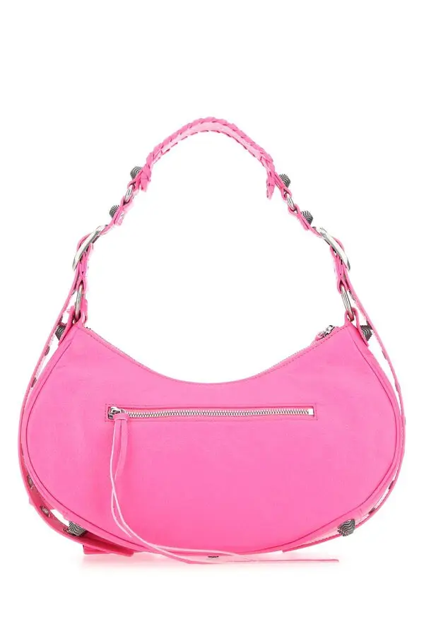 Balenciaga Le Cagole Shoulder Bag In Fluo Nappa Leather