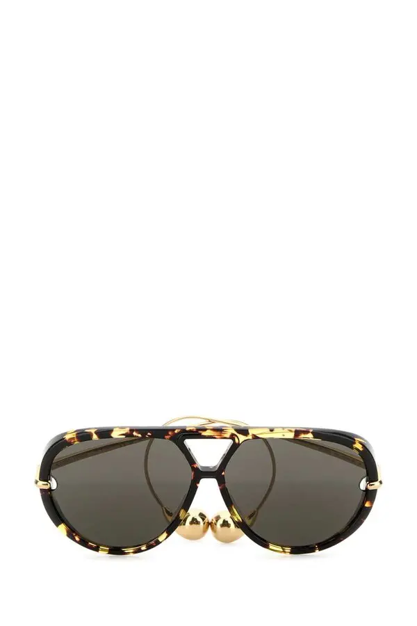 Bottega Veneta Printed Acetate Aviator Sunglasses