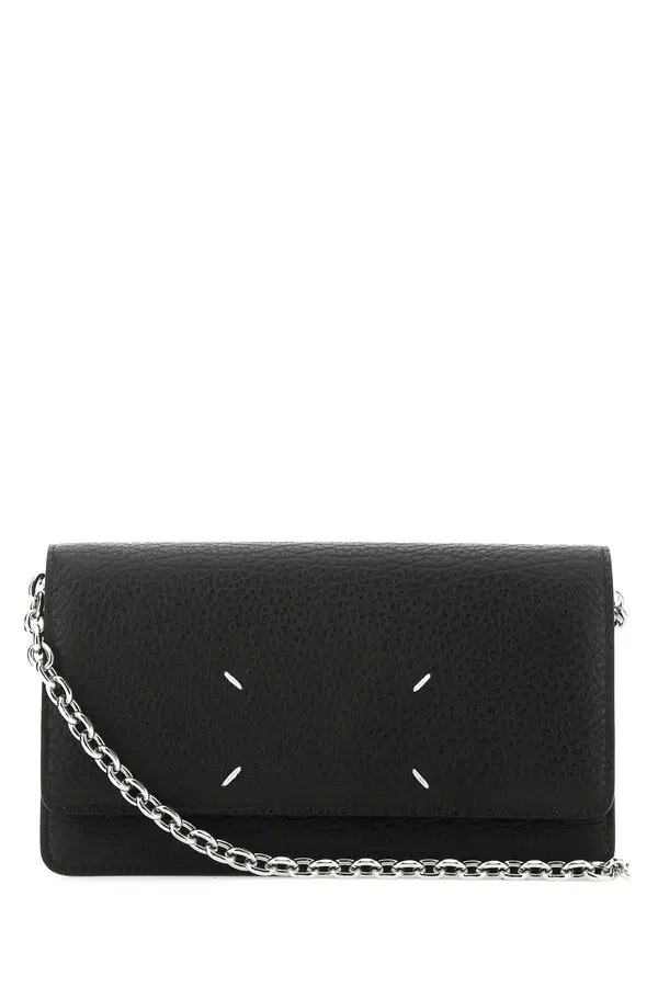 MAISON MARGIELA Leather Crossbody Bag - Black