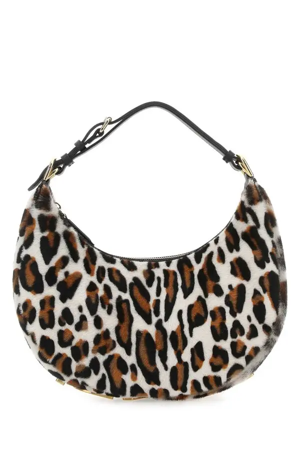 Fendi Printed Calfhair Small Hobo Bag - Multicolor