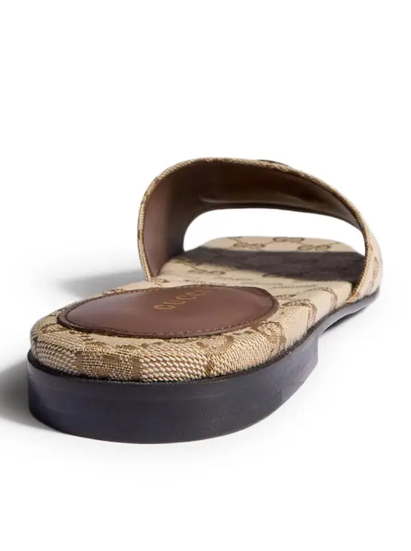 Gucci Gg Canvas Slider Sandals - Multicolor