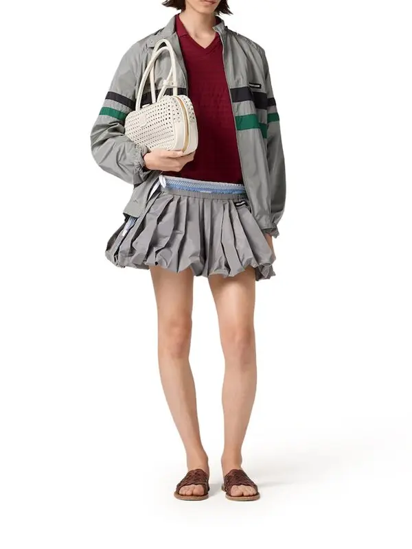 Miu Miu Tec Canvas Mini Skirt - Multicolor
