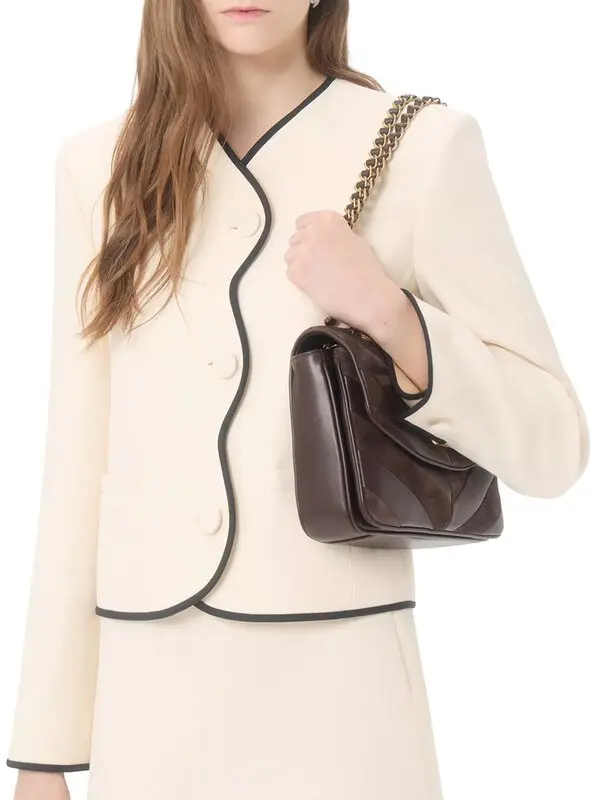 Valentino Garavani Wool And Silk Crepe Jacket With Contrasting Trim - Multicolor