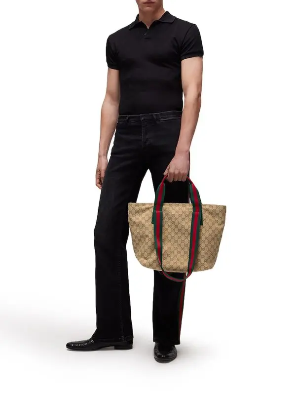 Gucci Small Gg Print Shopping Bag