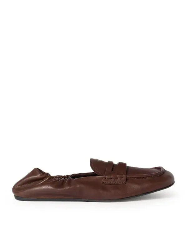 Miu Miu Nappa Leather Ruffled Loafers - Multicolor