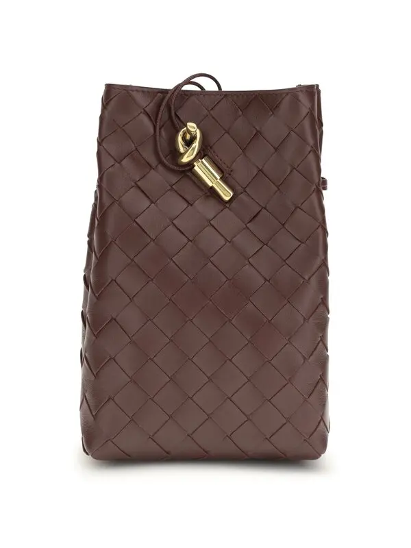 Bottega Veneta Andiamo Smartphone Pouch - Brown