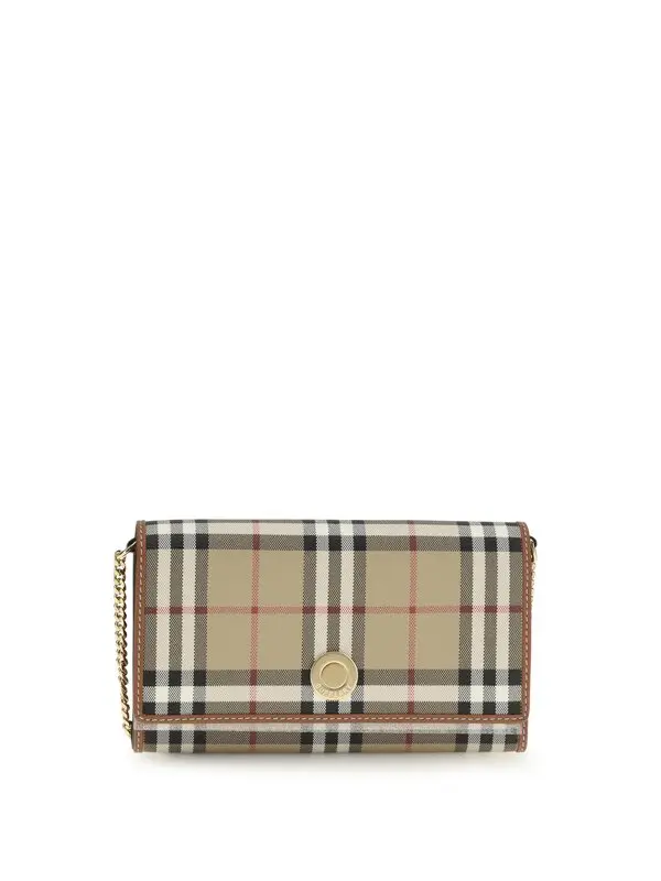 Burberry Chain Wallet - Cream