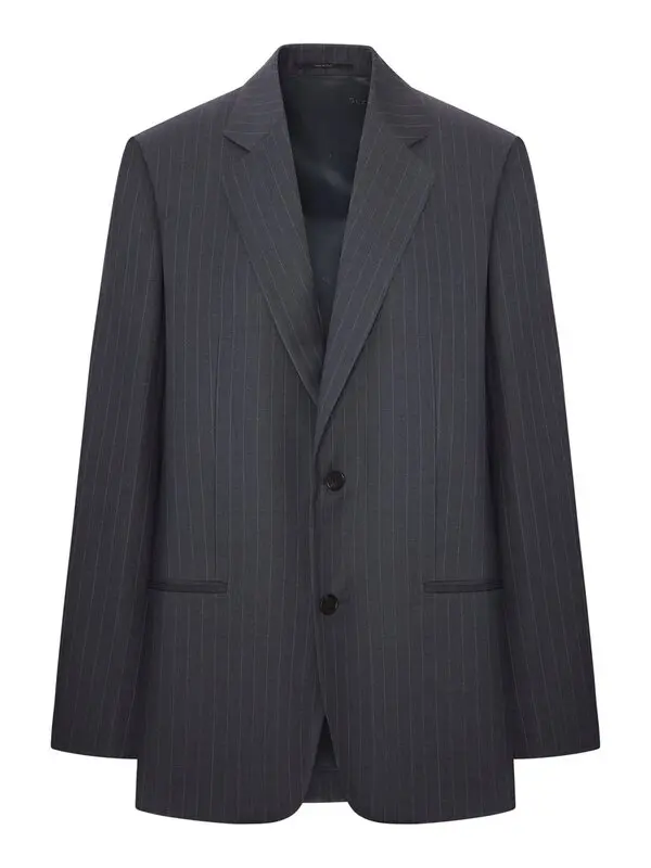 Gucci Pinstriped Wool Jacket - Brown