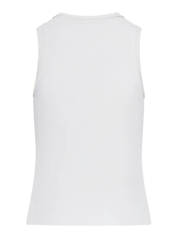 Loewe Ribbed Top With Anagram Embroidery