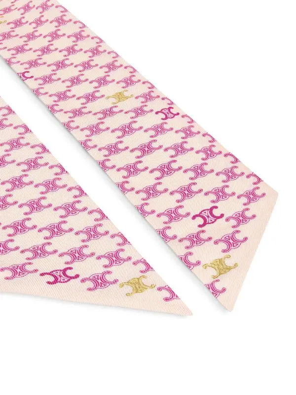 Celine Silk Twill Lavalliere Scarf - Multicolor