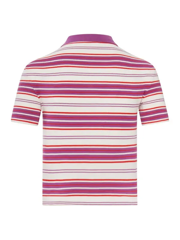 Celine Striped Cotton Polo Shirt
