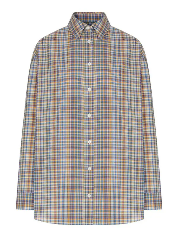 TOTEME Checked Cotton Shirt - Multicolor