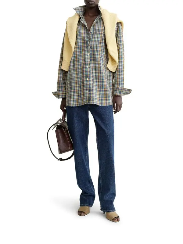TOTEME Checked Cotton Shirt - Multicolor