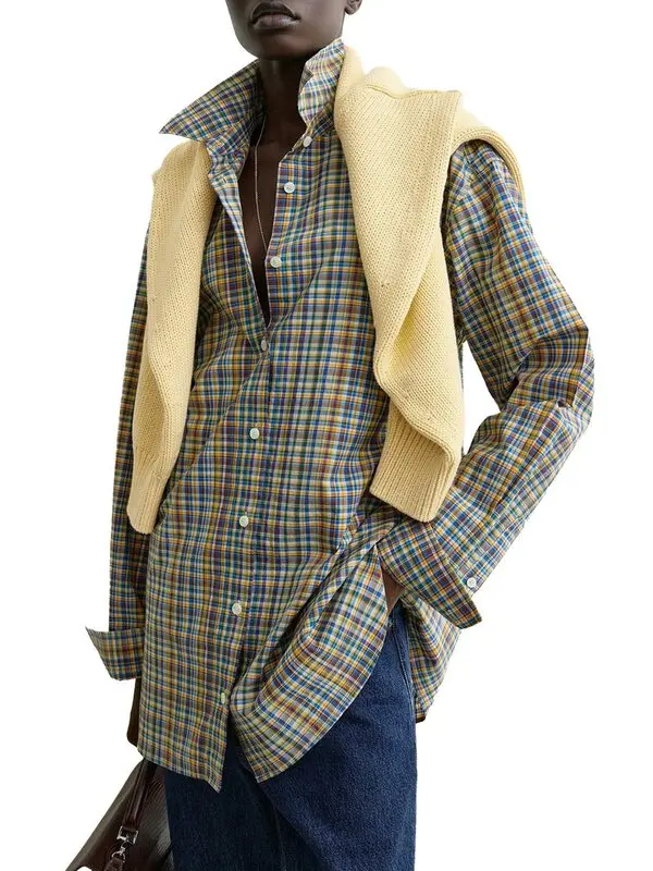 TOTEME Checked Cotton Shirt