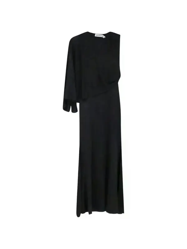 SELF-PORTRAIT Asymmetric Draped Maxi Dress