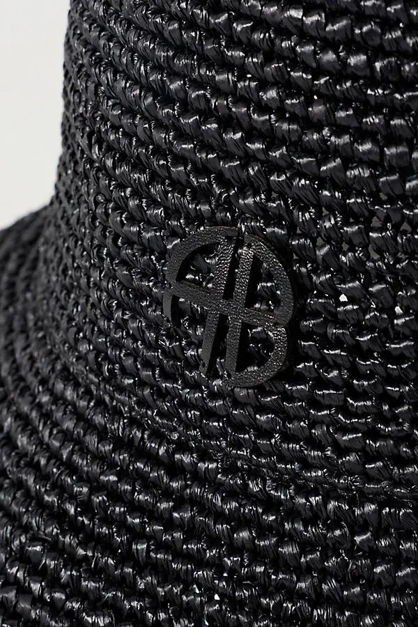 ANINE BING Cabana Raffia Bucket Hat