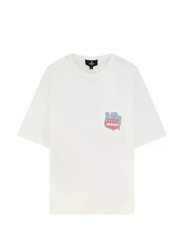 REPRESENT Graphic-print Pocket T-shirt - White